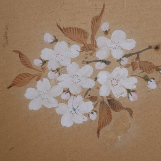 Cherry Blossom, Edo Period 18th Century Japanese Screen Pair – G&K ...