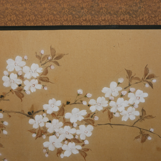 Cherry Blossom, Edo Period 18th Century Japanese Screen Pair – G&K ...