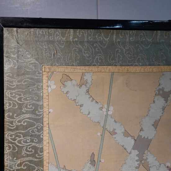 20th Century Japanese Screen, Spring Silk Screen – G&K Collection