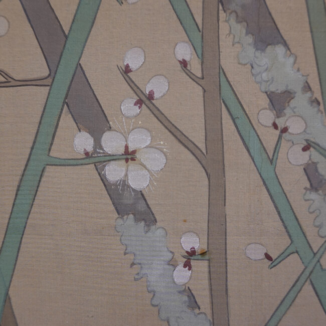 20th Century Japanese Screen, Spring Silk Screen – G&K Collection